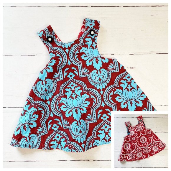 Right Bank Babies | Dresses | Right Bank Babies Reversible Smock Dress ...